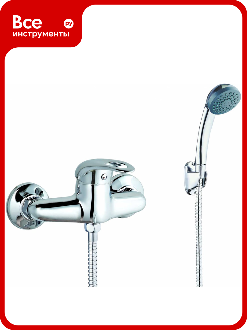 Смеситель, G-lauf, для душа G-lauf без излива, с душевой лейкой, хром KLO5-A048
