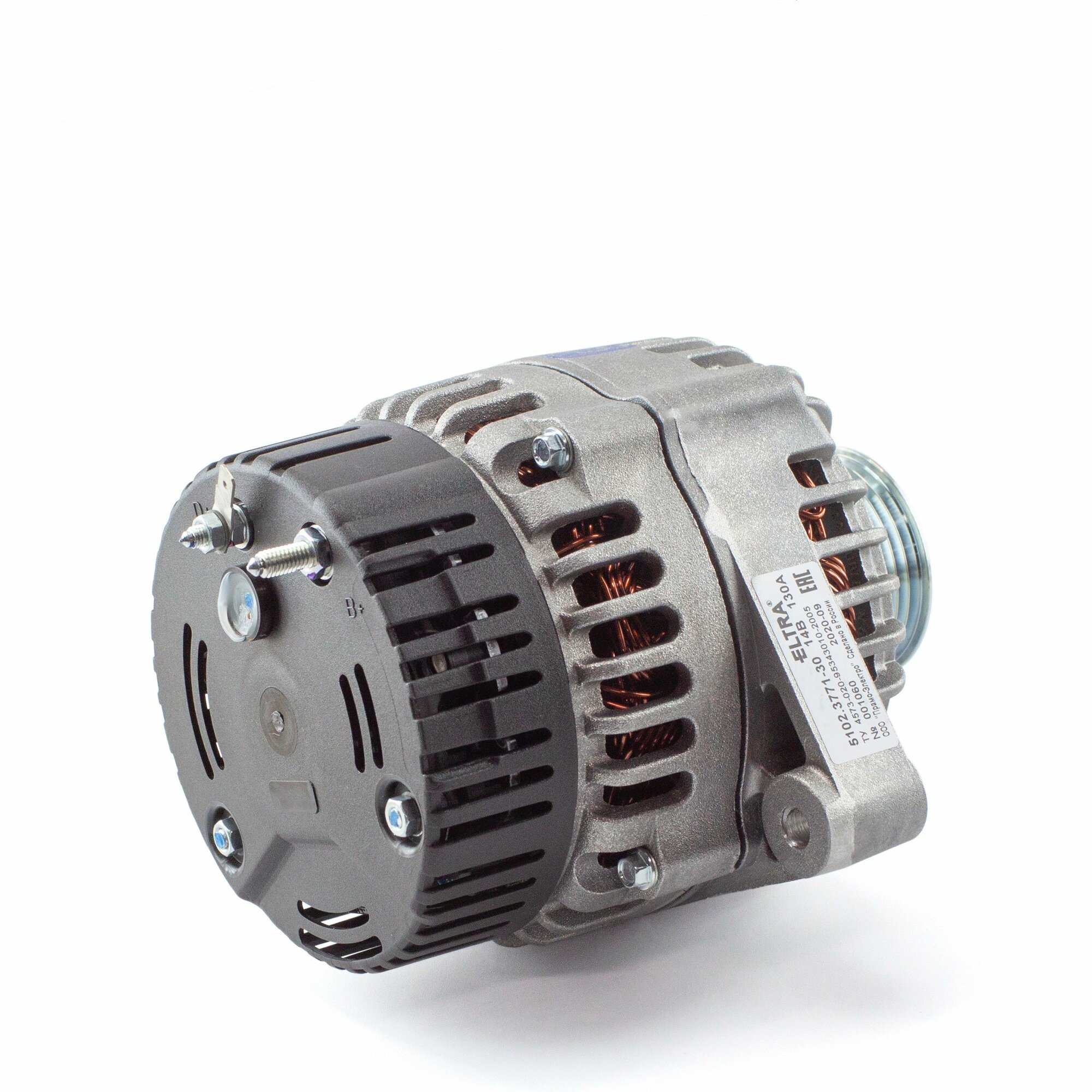 Генератор в сборе, 14В 130А для ВАЗ 2109, 2115, 21099, 2114, 2108 2110 2111 2112 2113 Лада Приора арт 5102377130