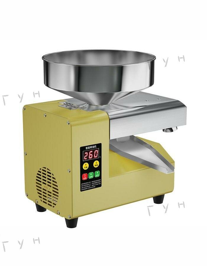 2025 новая модель Электрический масляный пресс, 220в 1.8 кВт, Электрический шнековый Маслопресс холодный горячий отжимz