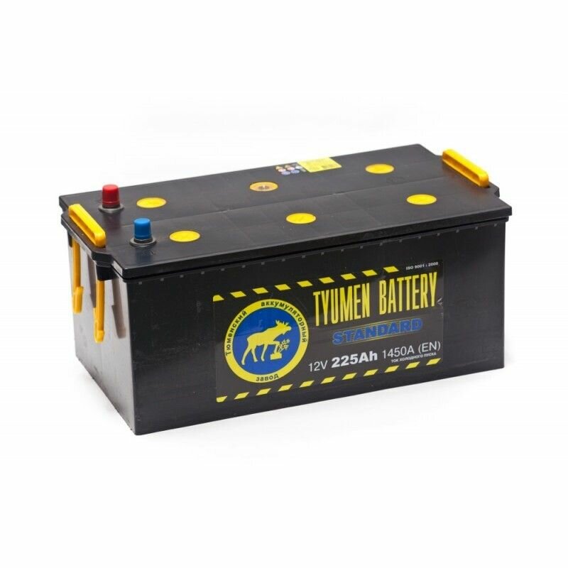 Грузовой аккумулятор Tyumen Battery Standard 225 А. ч обр. пол. 1500A (518x278x242)