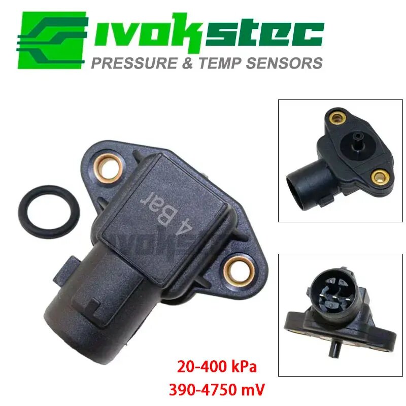 4-барный 4BAR датчик давления воздуха MAP для модифицированного Honda Civic Del Sol Accord CR-V HR-V Logo Prelude Shuttle Odyssey 37830-P05-A01