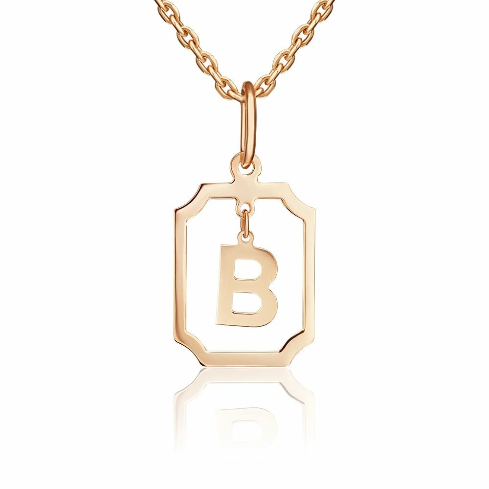 Подвеска, красное золото, 585 проба