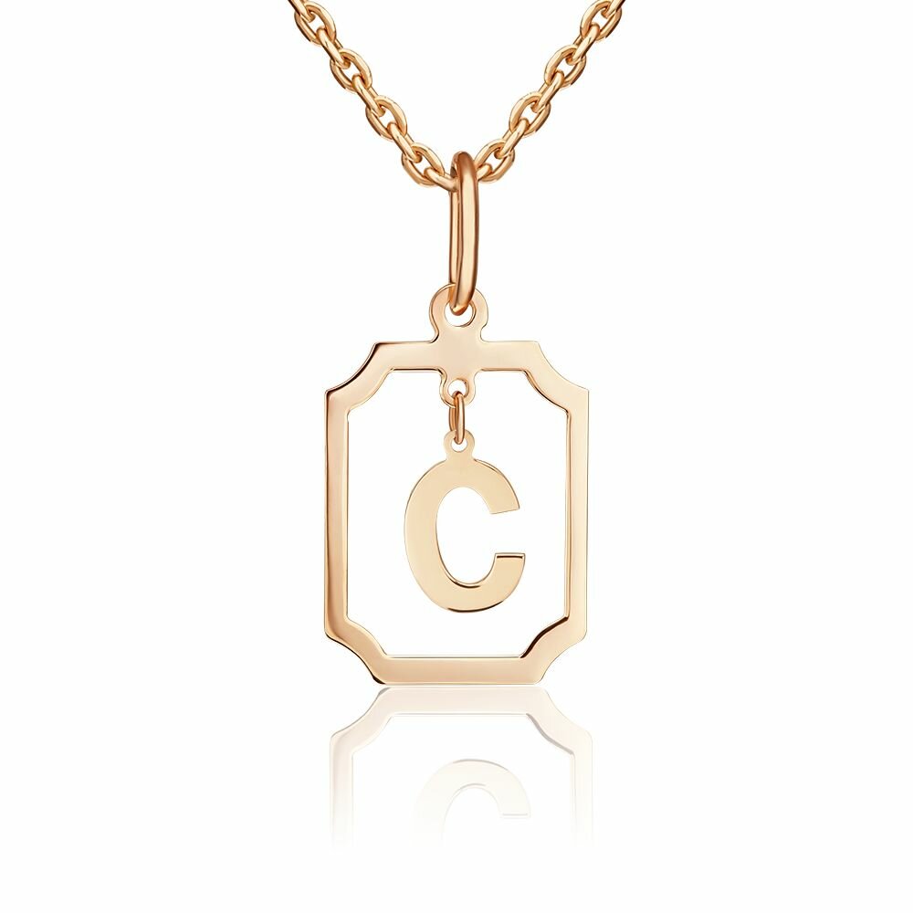 Подвеска, красное золото, 585 проба