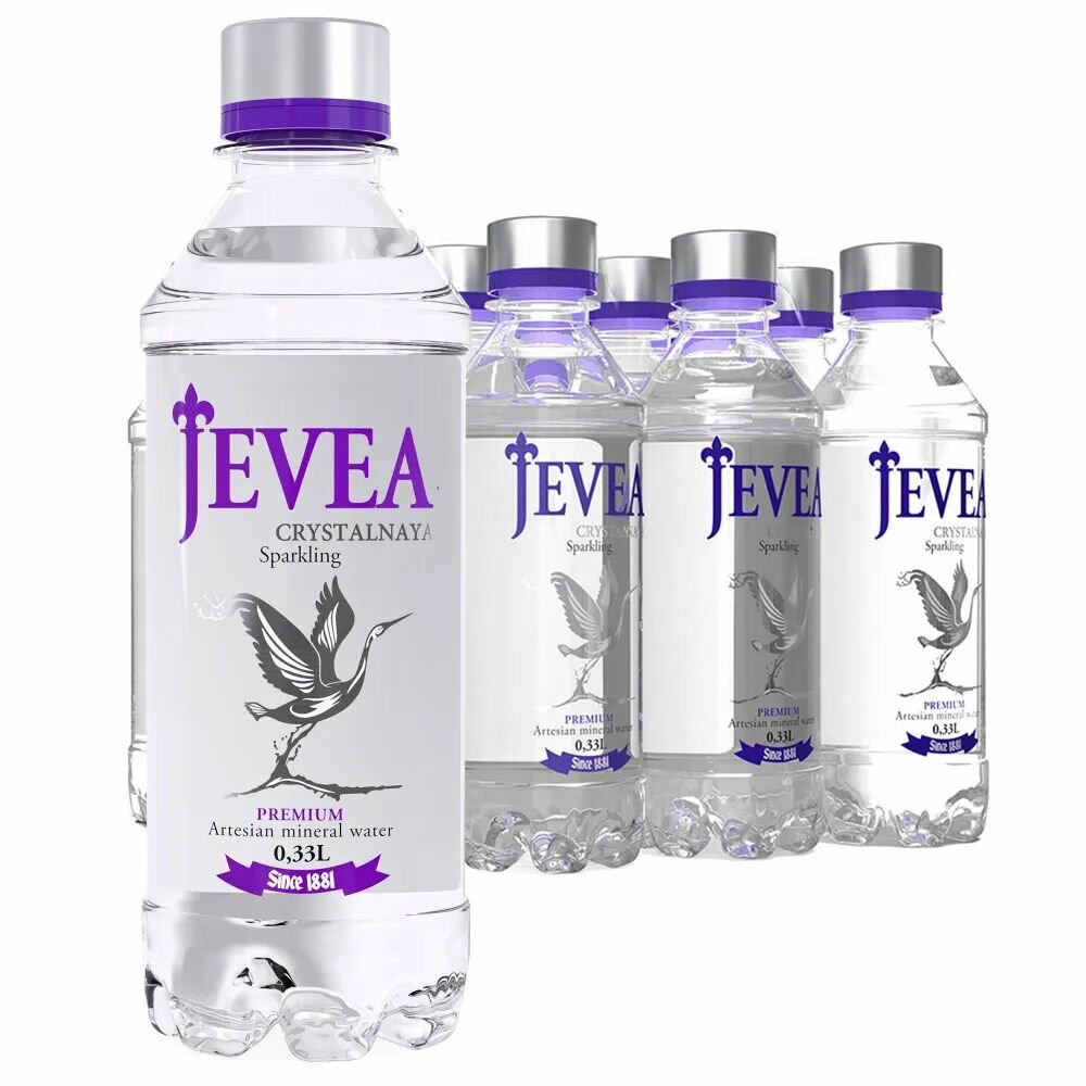 Jevea/Жевея газированная вода 0,33л*12 шт.