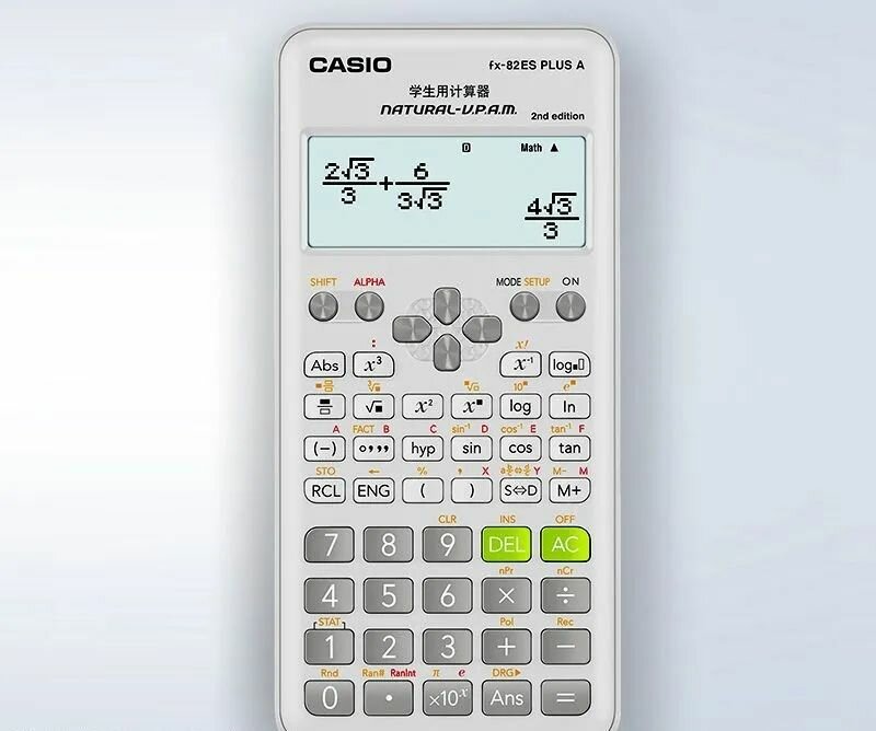 Характеристики: Инженерный калькулятор Casio FX-82ESPLUS, 252 функции, научный