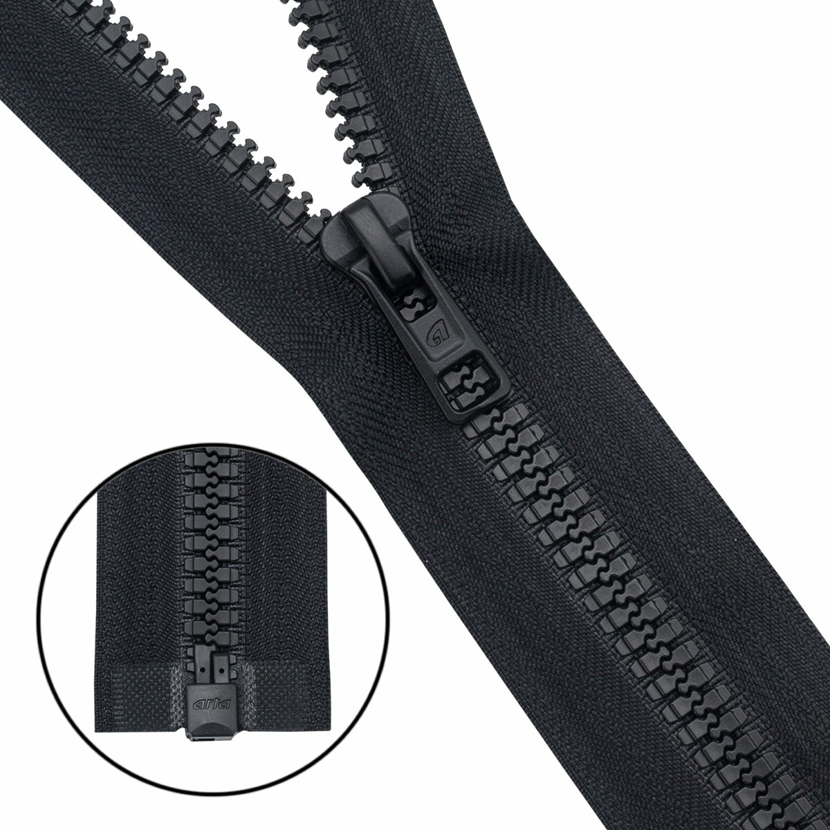 Молния трактор Т6 1 замок 80см (2076) Arta (A580 черный (New)), 5 шт