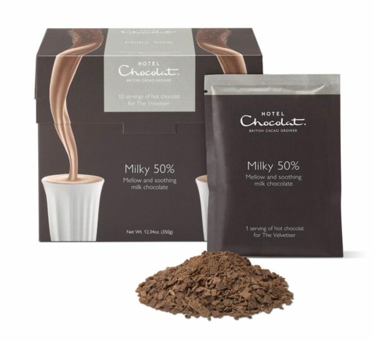 Hotel Chocolat 50% молочный горячий шоколад (10 саше-пакетиков)