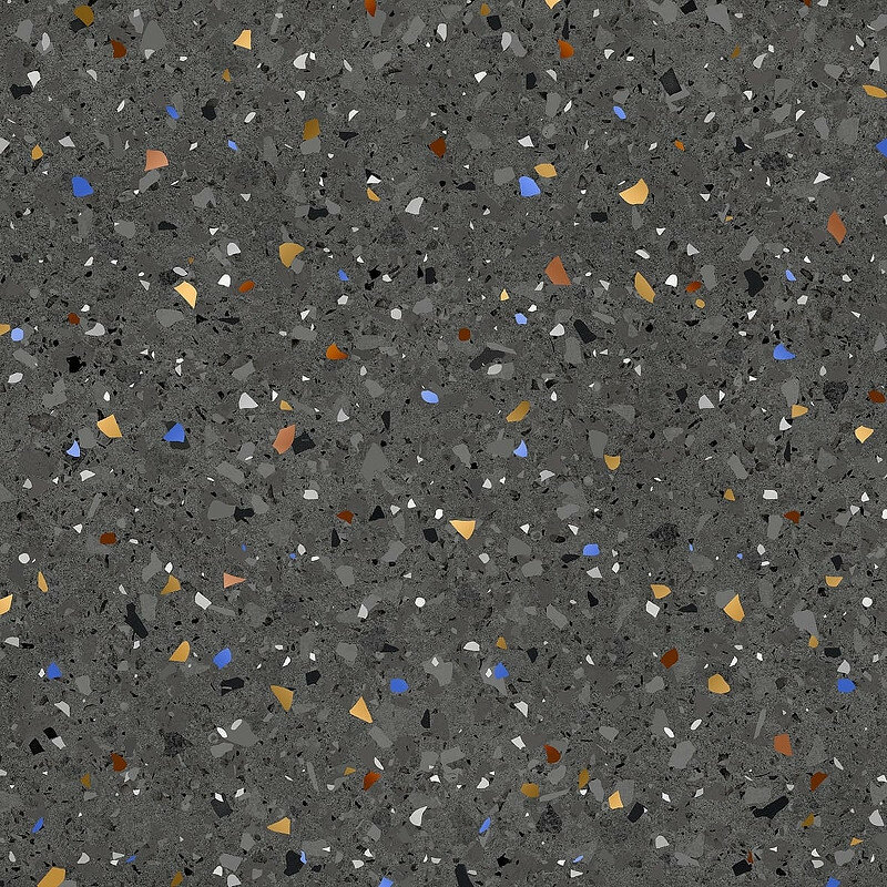 Керамическая плитка Керамин Мари Эрми 1 напольная 50х50 см черная