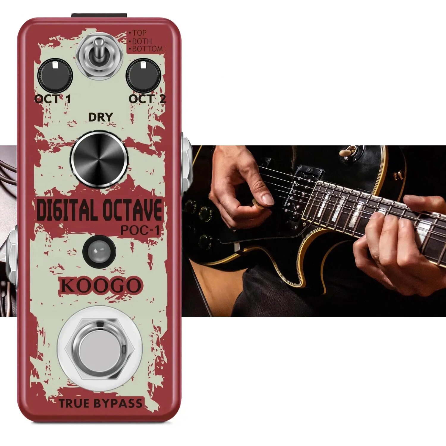 Amuzik Pure Octave Guitar Pedal Koogo