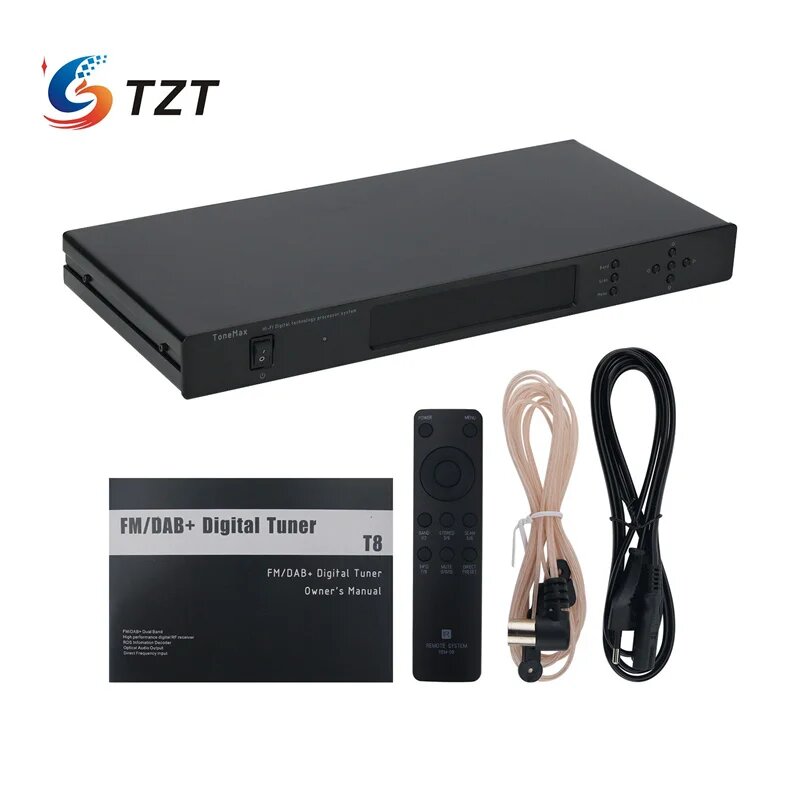 TZT ToneMax T8 FM/DAB/DAB+ Цифровой тюнер глобальная версия 76-108 МГц Hi-Fi тюнер с оптическим выходом