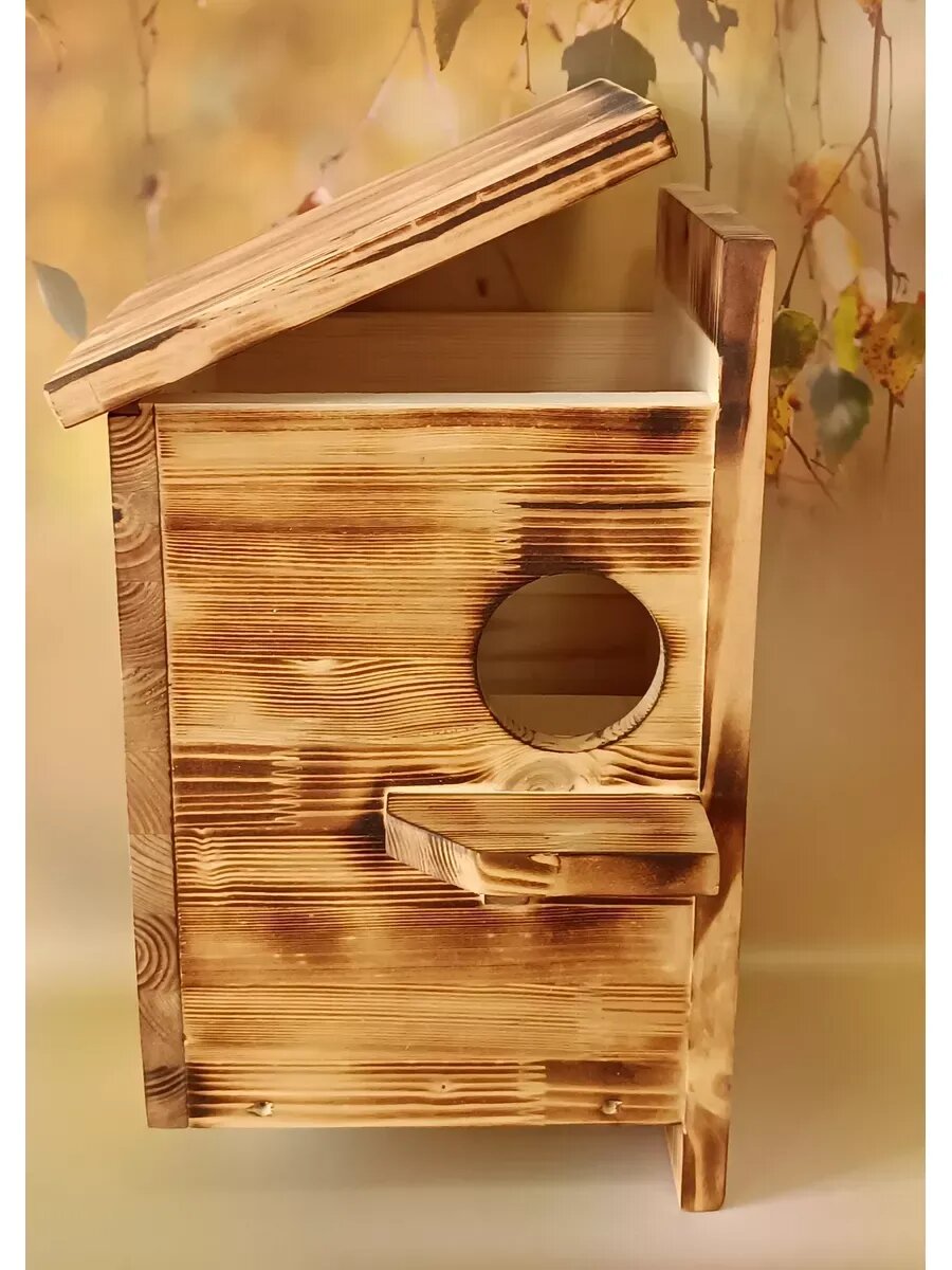 Домик для белок с открывающейся крышей Дуплянка / Бельчатник