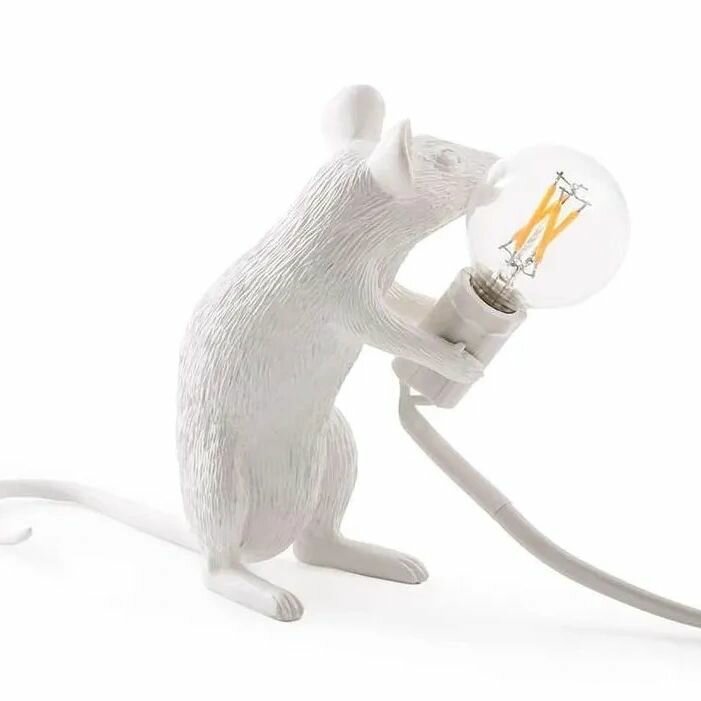 Лампа настольная, Декоративная настольная лампа, ночник, в форме мыши