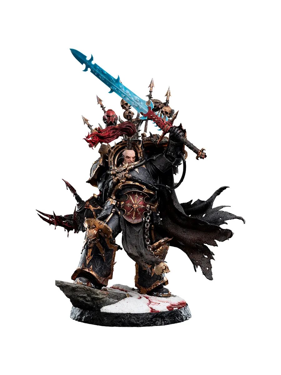 Коллекционная статуэтка Вархаммер 40к Абаддон Разоритель, масштаб 1:6