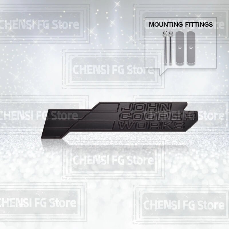 3D металлический сплав, новый значок на переднюю решетку JCW для Mini Cooper S R59 R60 R56 R58 F56 Countryman Clubman, эмблема на задний багажник автомобиля, наклейка JCW Grille