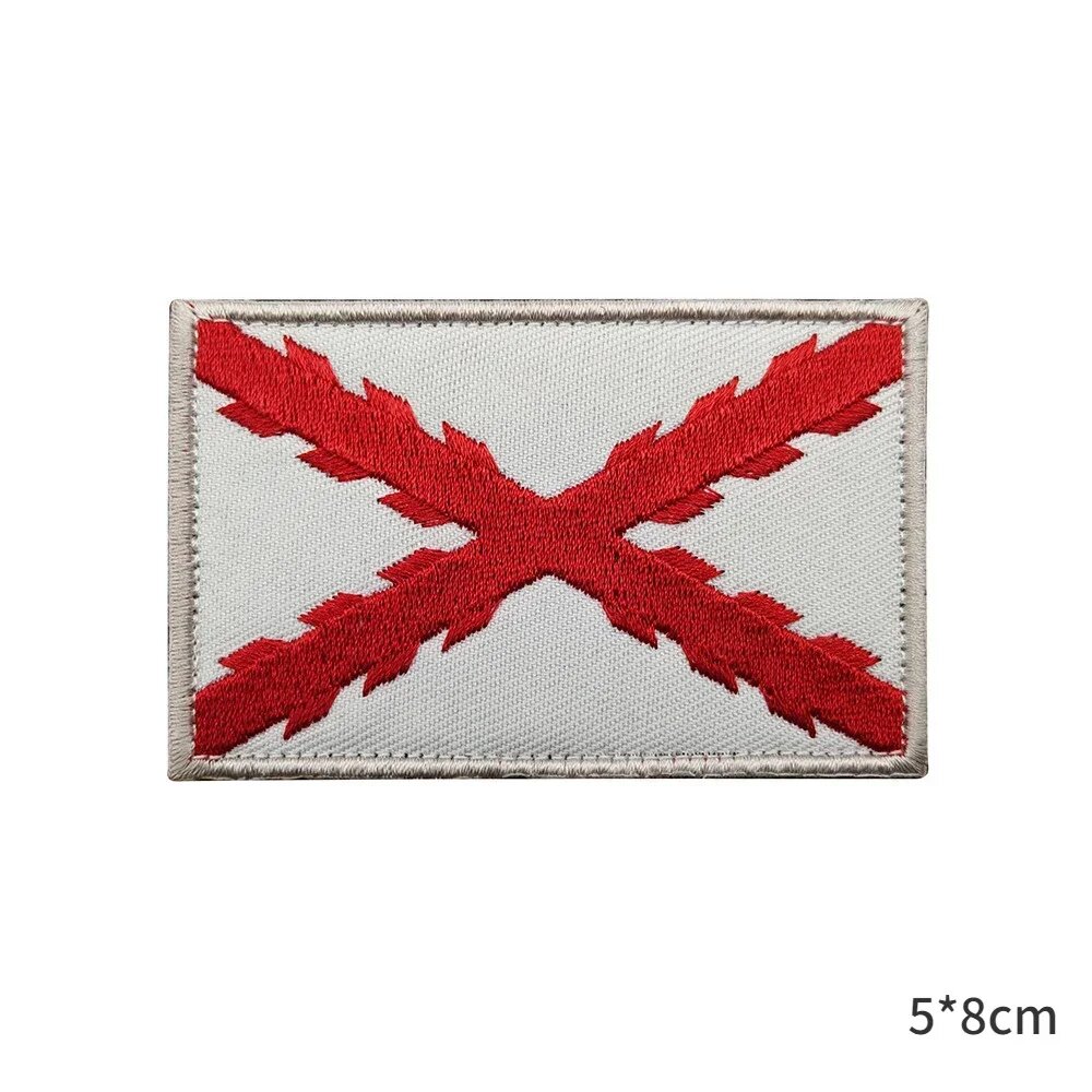 Испанский флаг вышитая нашивка Красный, 7