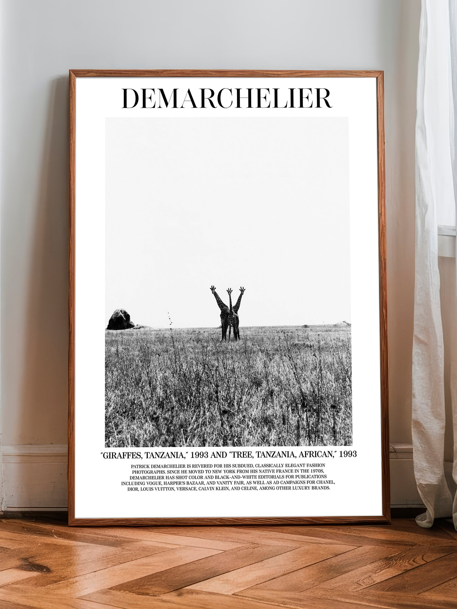 Постер фотография Патрик Демаршелье - Жирафы Танзания - 50х70