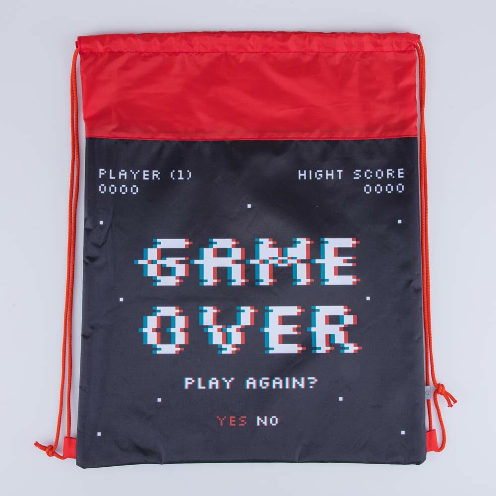 Мешок для сменной обуви черный котофей 02708154-20 размер разм.40*50