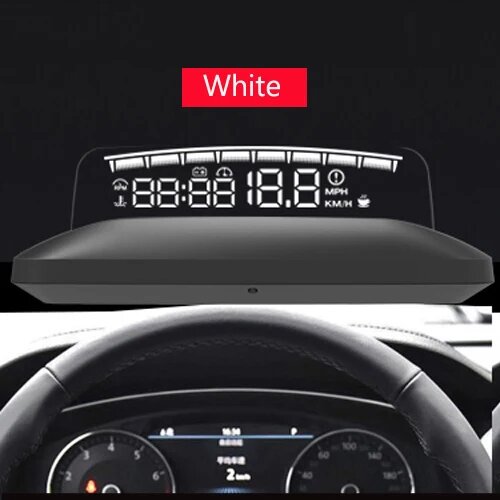Автомобильный проектор на лобовое стекло EANOP M40 OBDII HUD, проектор скорости на лобовое стекло OBD2, сигнализация безопасности, температура воды, превышение скорости, оборот в минуту, напряжение, M40 WHITE