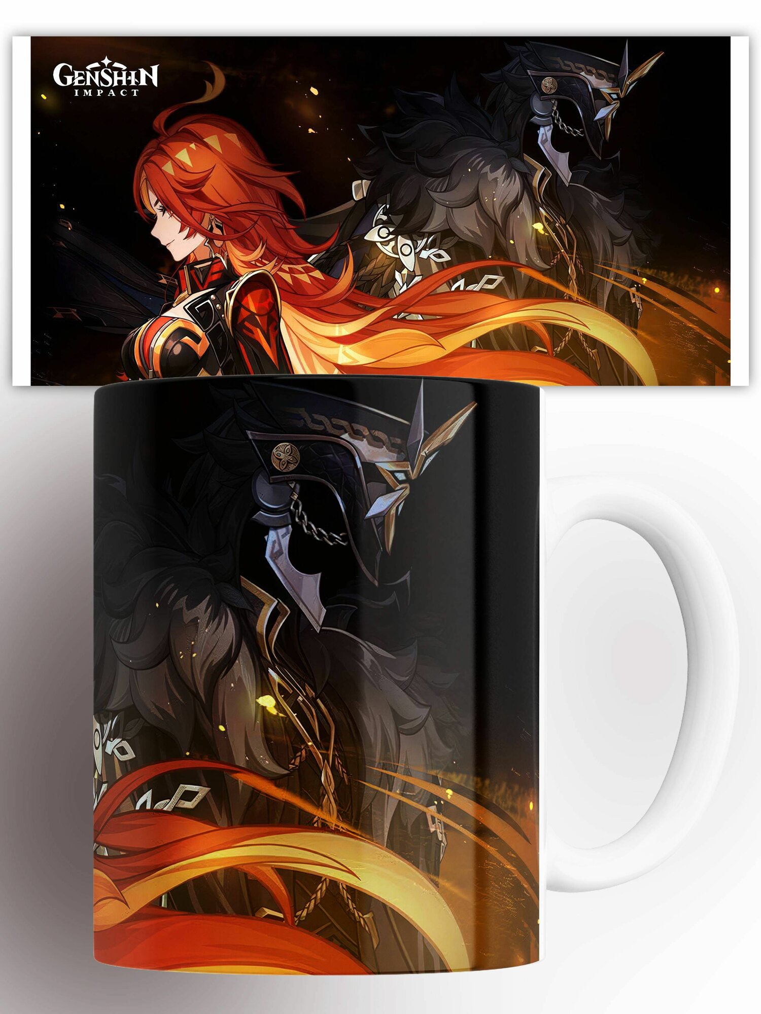 Кружка Геншин Импакт Мавуика 330 мл