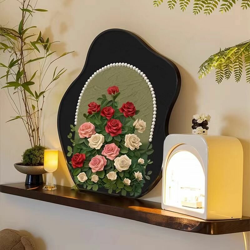 Перл роза Декоративная роспись ретроm, Перл роза Декоративная роспись ретро