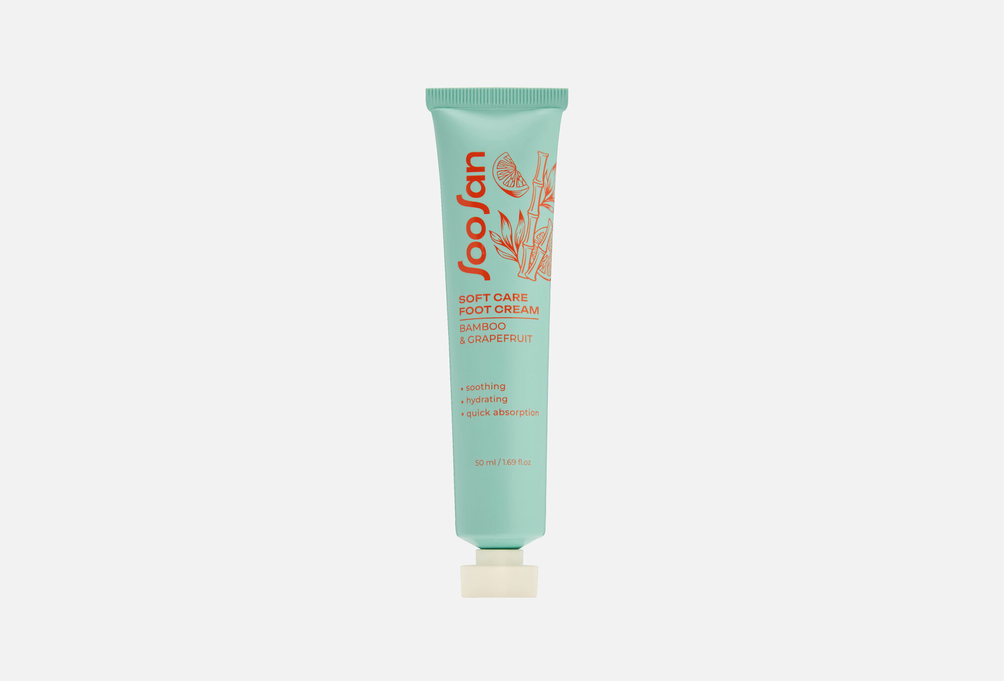 Увлажняющий крем для ног SOOSAN Bamboo & Grapefruit 50 мл