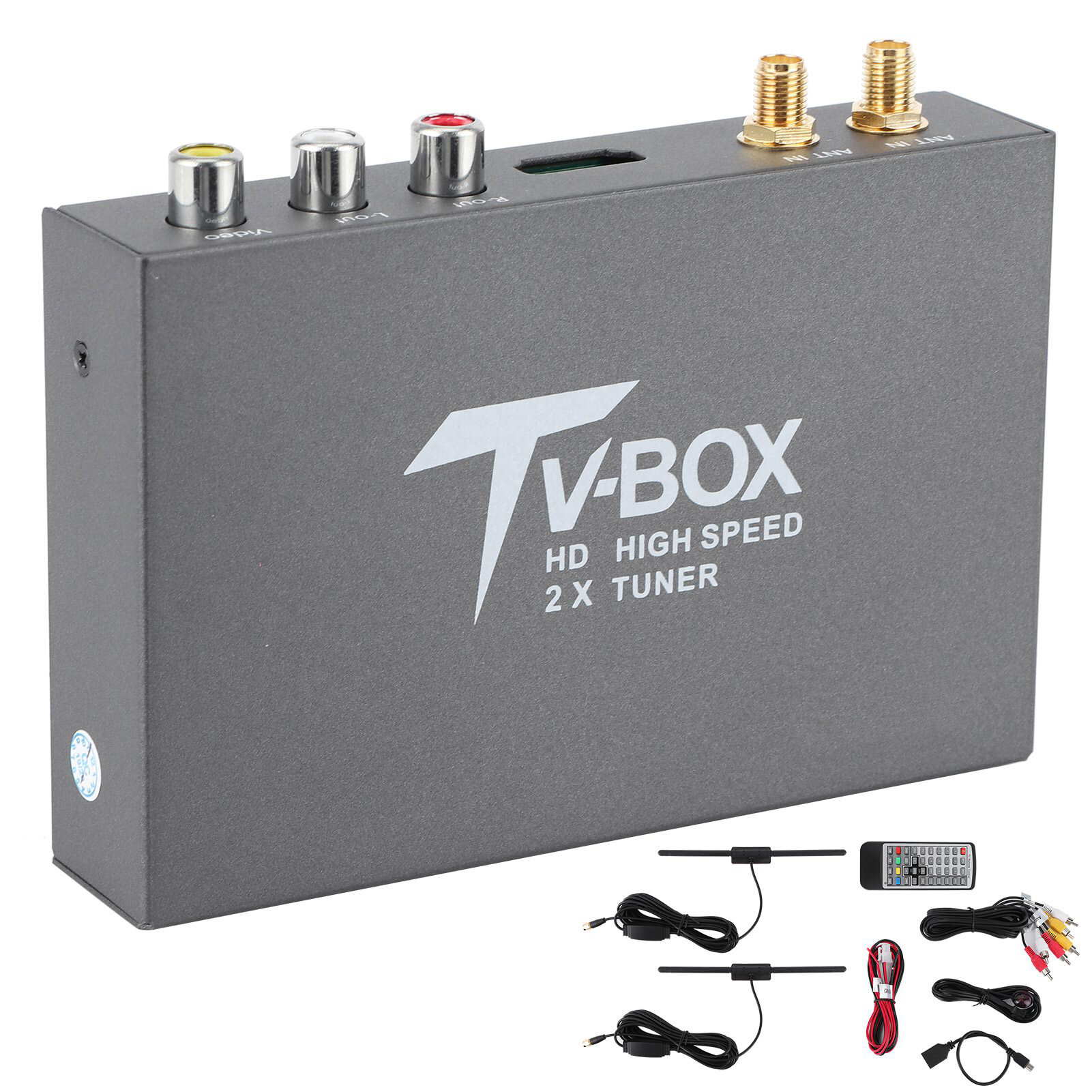 Автомобильный цифровой ТВ-приставка с приемником сигнала, двойной тюнер, ширина полосы пропускания 6M/7M/8M