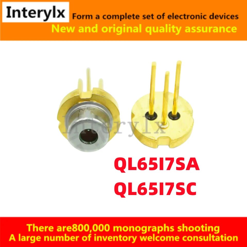 1 шт./лот, новый QSI QL65I7SA QL65I7SC, длина волны 658 нм, 660 нм, 30 МВт, красный лазерный диод PD, высокая термостойкость 70 ℃, QL65I7SA