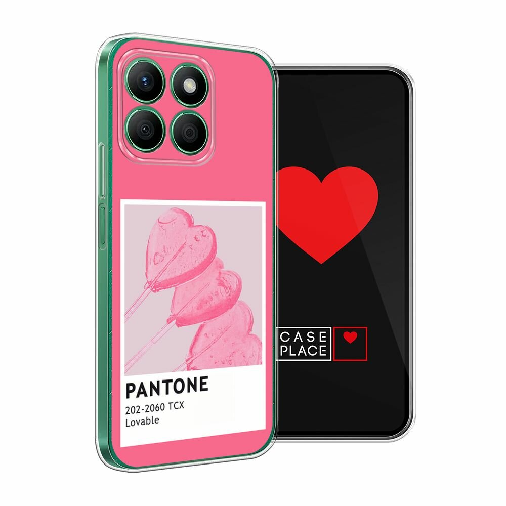 Чехол на Honor X8B / Хонор X8B с принтом "Pantone Lovable 1 - 14 февраля" — фото 1