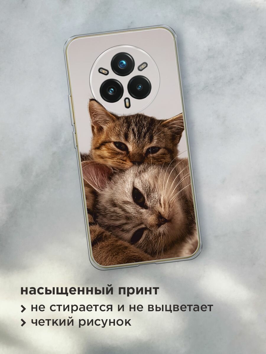 Чехол на Realme 14 Pro+ / Реалми 14 Про+ с принтом "Нежные котята - 14 февраля" — фото 1