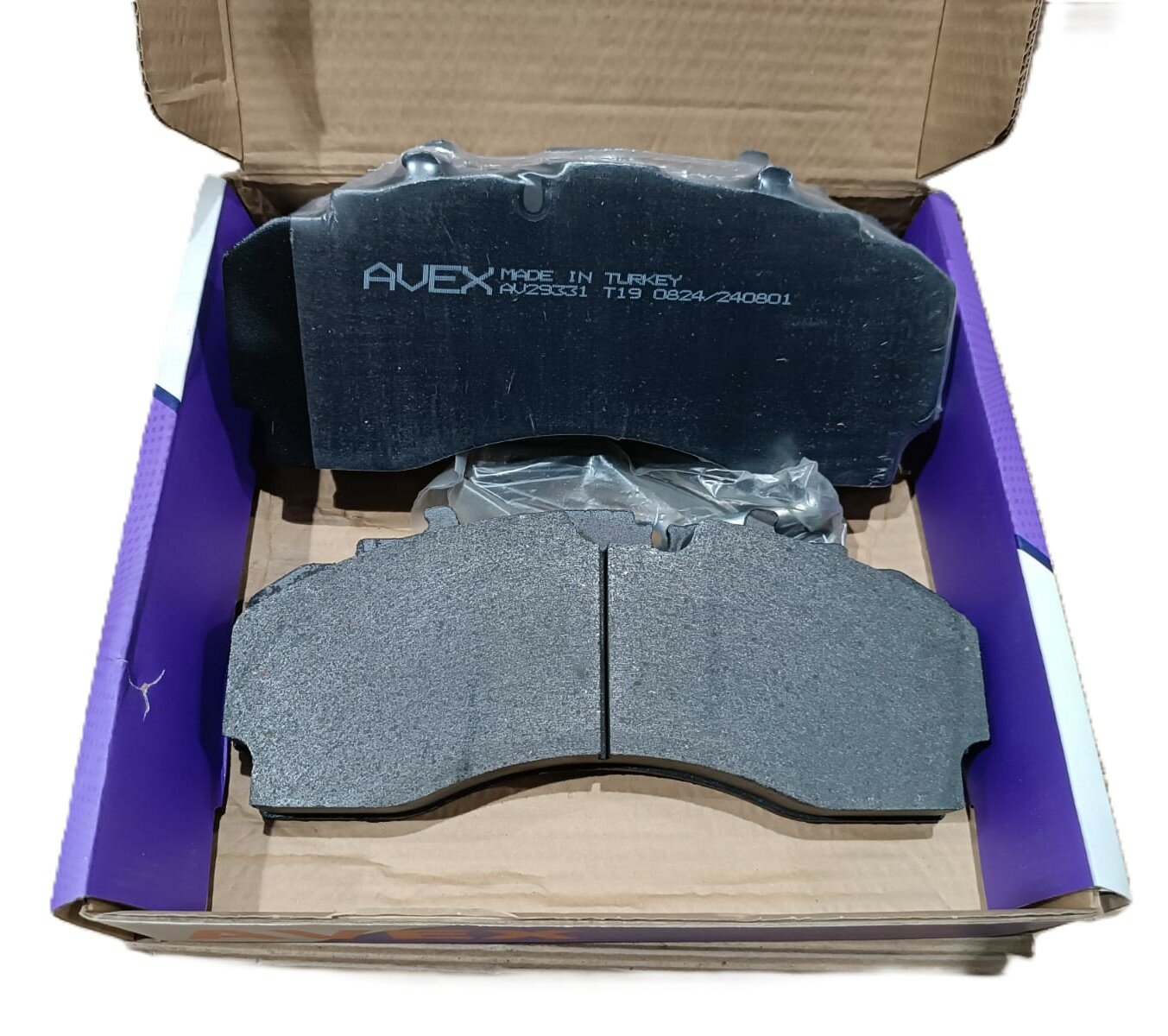 Колодки тормозные дисковые omn knorr mb, scania, iveco eurotech/star, kamaz 5490 с проточкой (avex)