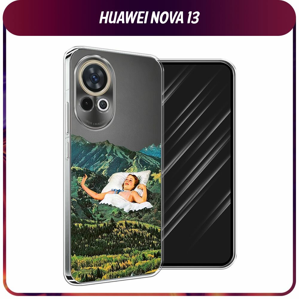 Чехол на Huawei Nova 12/Nova13 / Хуавей Нова 12/Нова 13 с принтом Good morning, my darling, прозрачный