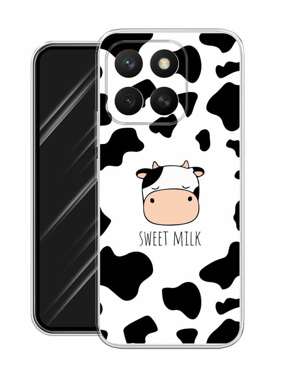 Силиконовый чехол на Honor X8c / Хонор X8c с принтом Sweet milk — фото 1