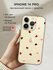 Чехол на Apple iPhone 14 Pro / Айфон 14 Про с принтом "Бордовые сердечки 2"