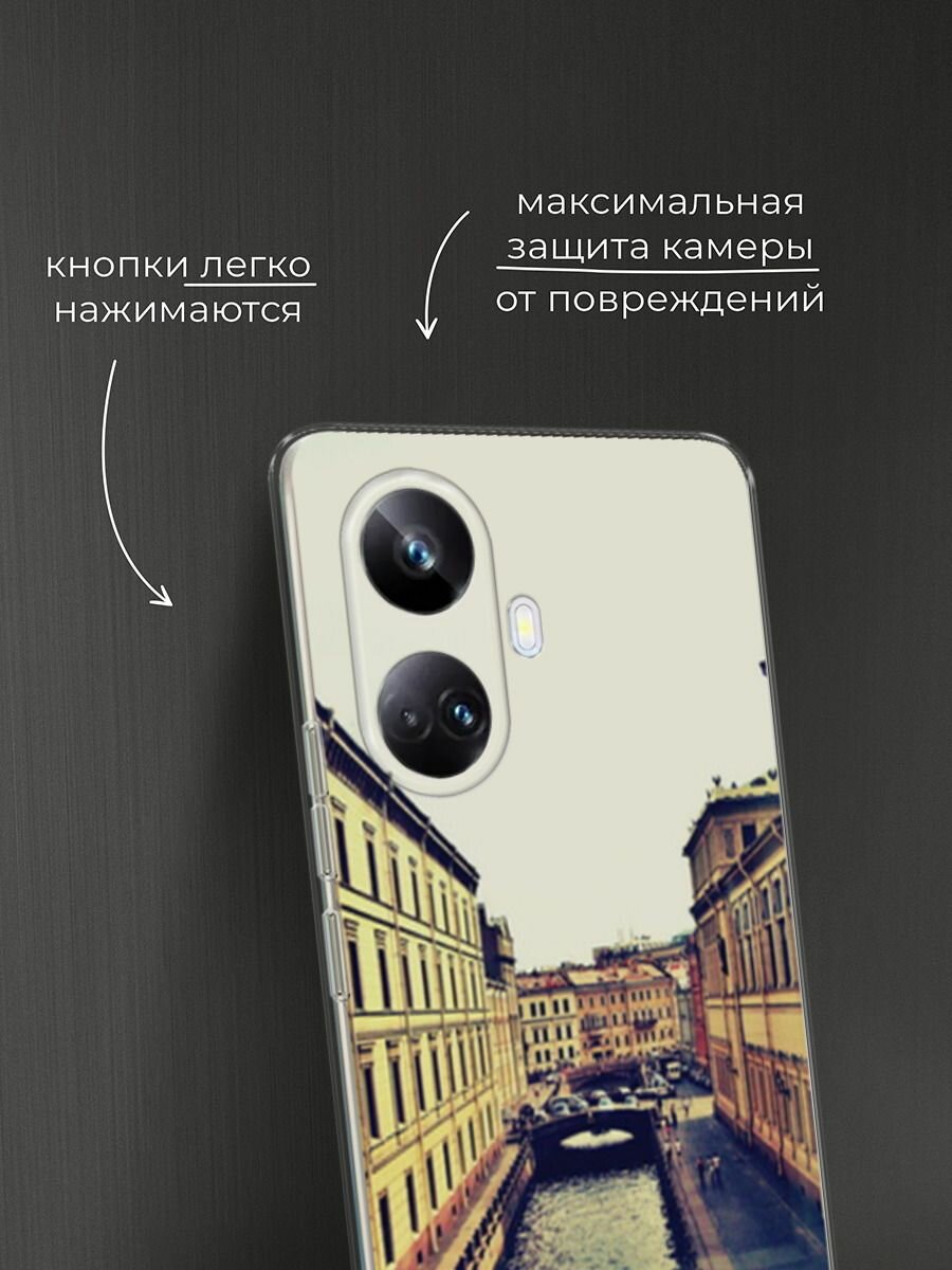 Чехол на Realme 10 Pro+ / Реалми 10 Про+ с принтом "Санкт-Петербург" — фото 1