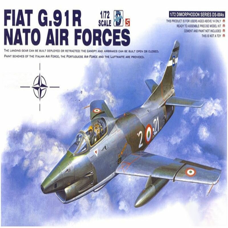 Meng Model ds-004s 1/72 fiat g.91r легкие истребители-бомбардировщики nato самолеты