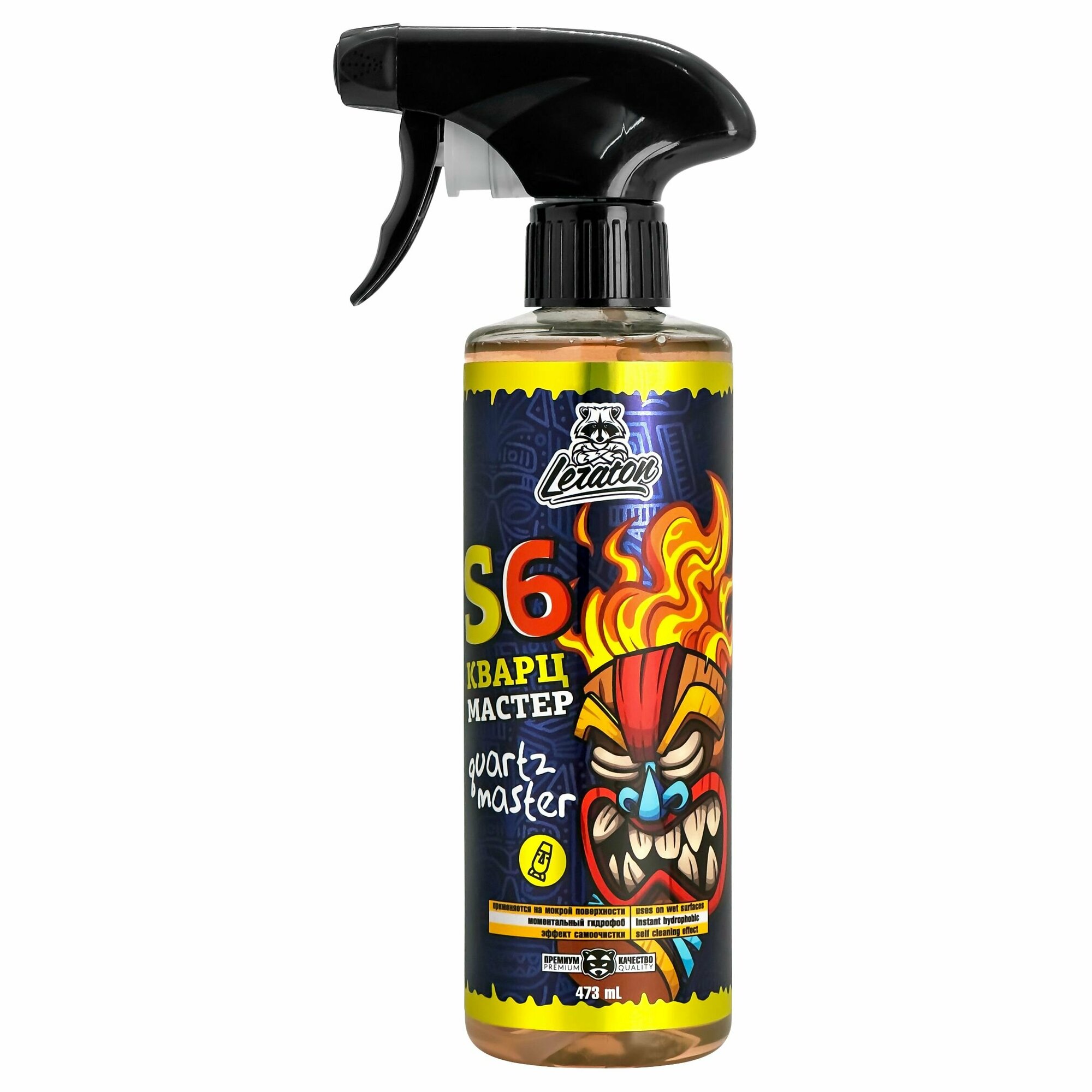 Кварцевый состав для быстрого блеска и гидрофоба LERATON S6 473мл.