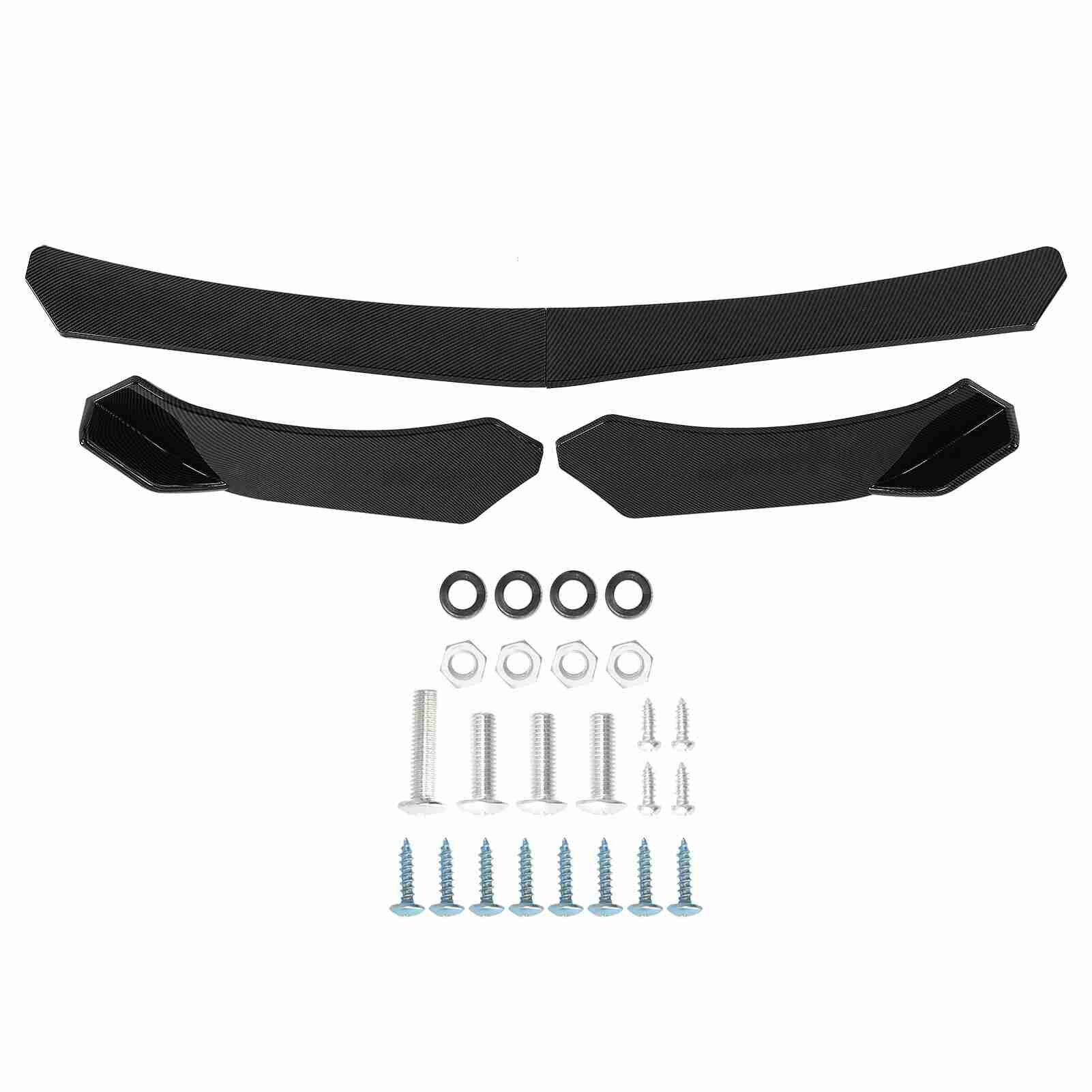 Автомобильный Передний Бампер, Спойлер, Разветвители, Обвес, Стиль Углеродного Волокна, Универсальный, Подходит для Civic/Accord