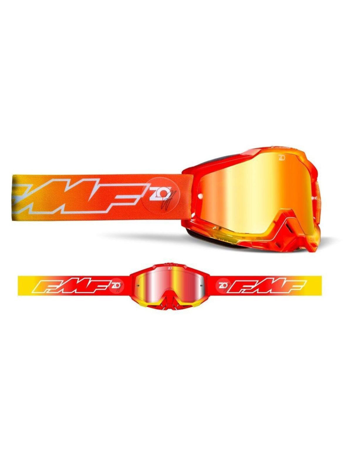 Маска кросс FMF Powerbomb Osborne - зеркальная красная линза