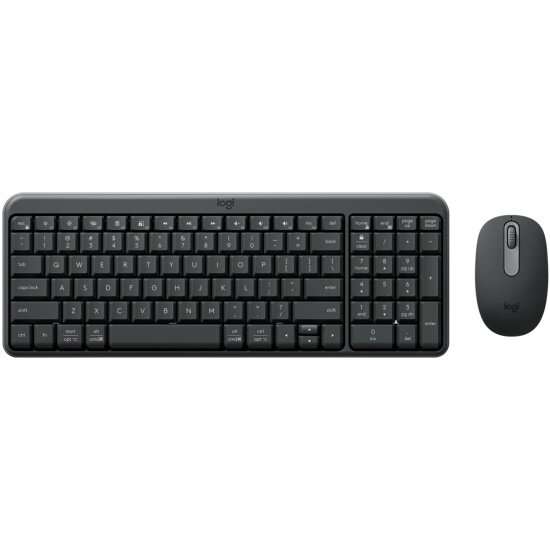 Комплект: клавиатура+мышь Logitech MK250 Compact беспроводные графит