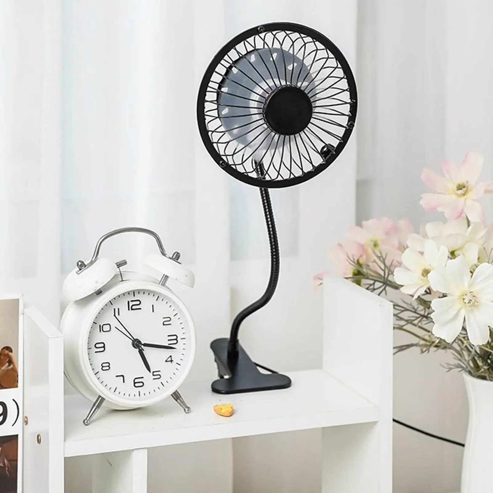 Портативный персональный вентилятор-кровать, фермерский дом, офис, домашний USB-мини-вентилятор с зажимом на вентиляторе, регулируемый для автомобиля, сна, путешествий, альпинизма, лето