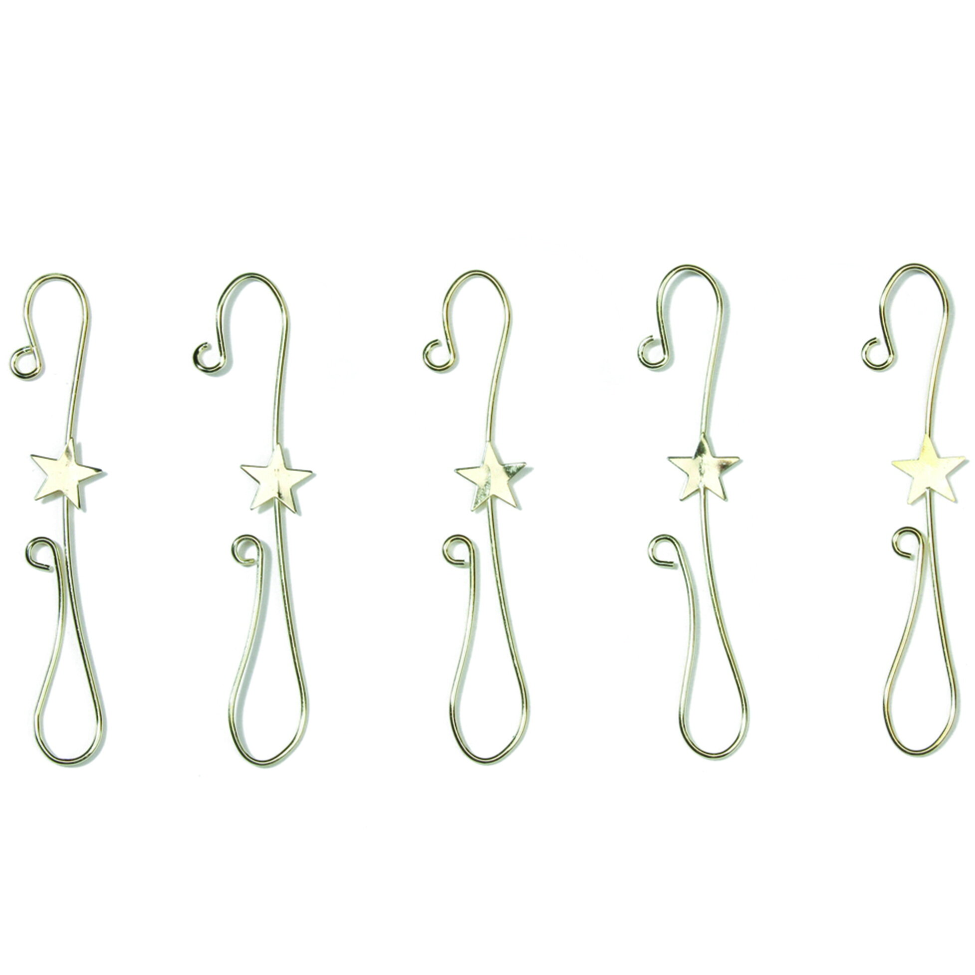 Крючки для елочных игрушек Barbaresco 8 см, 18 шт, золотые, Inge Glas, 719000401