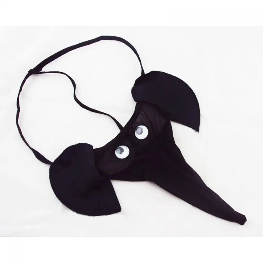 1 шт, мужские стринги с Т-образным вырезом Черный, Black