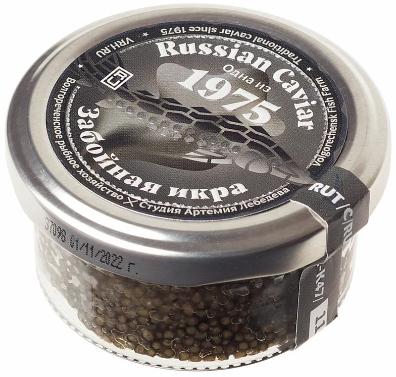 Икра черная стерляди забойная 50г