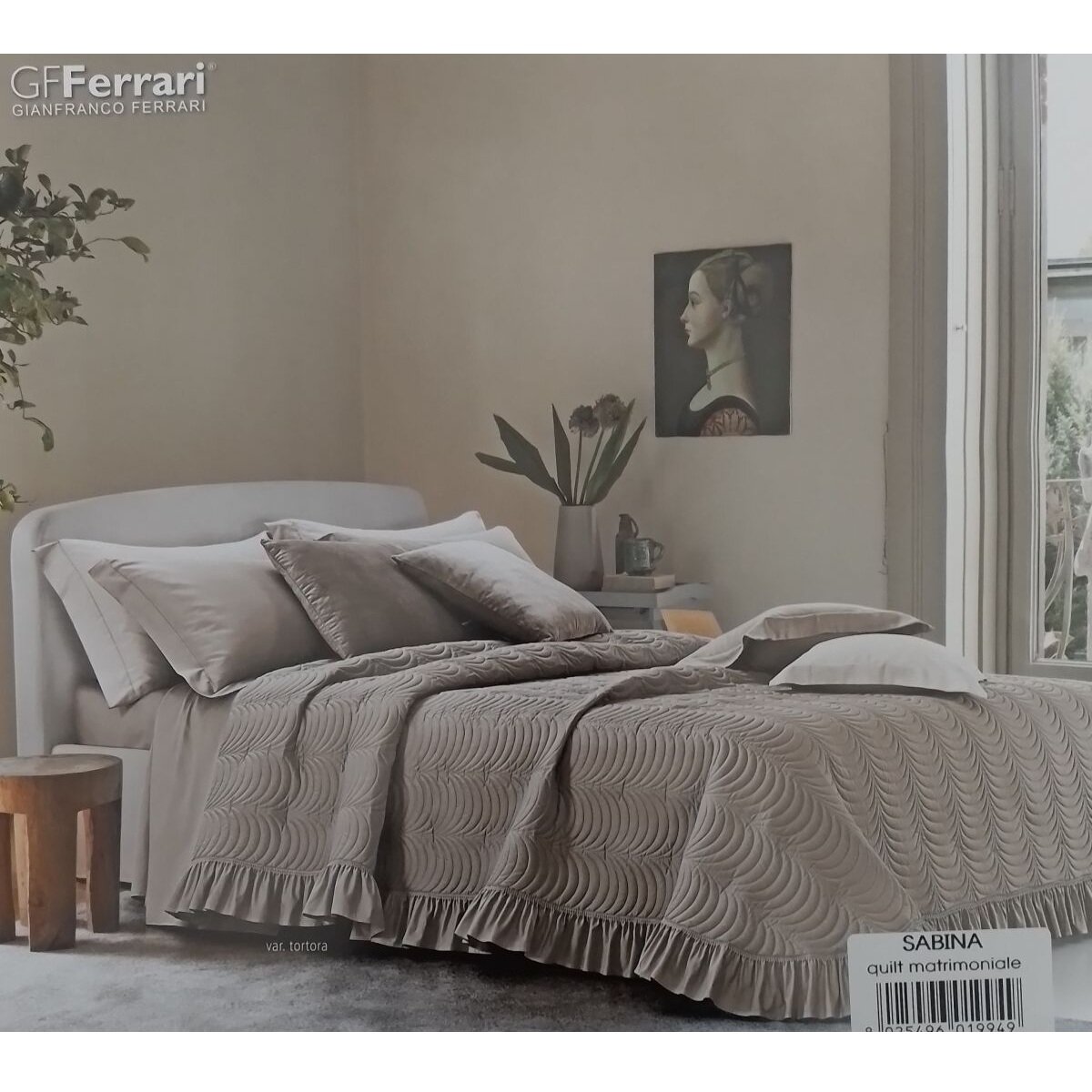 Одеяло-покрывало GF Ferrari Sabina Coperta-copriletto tortora FER/440951