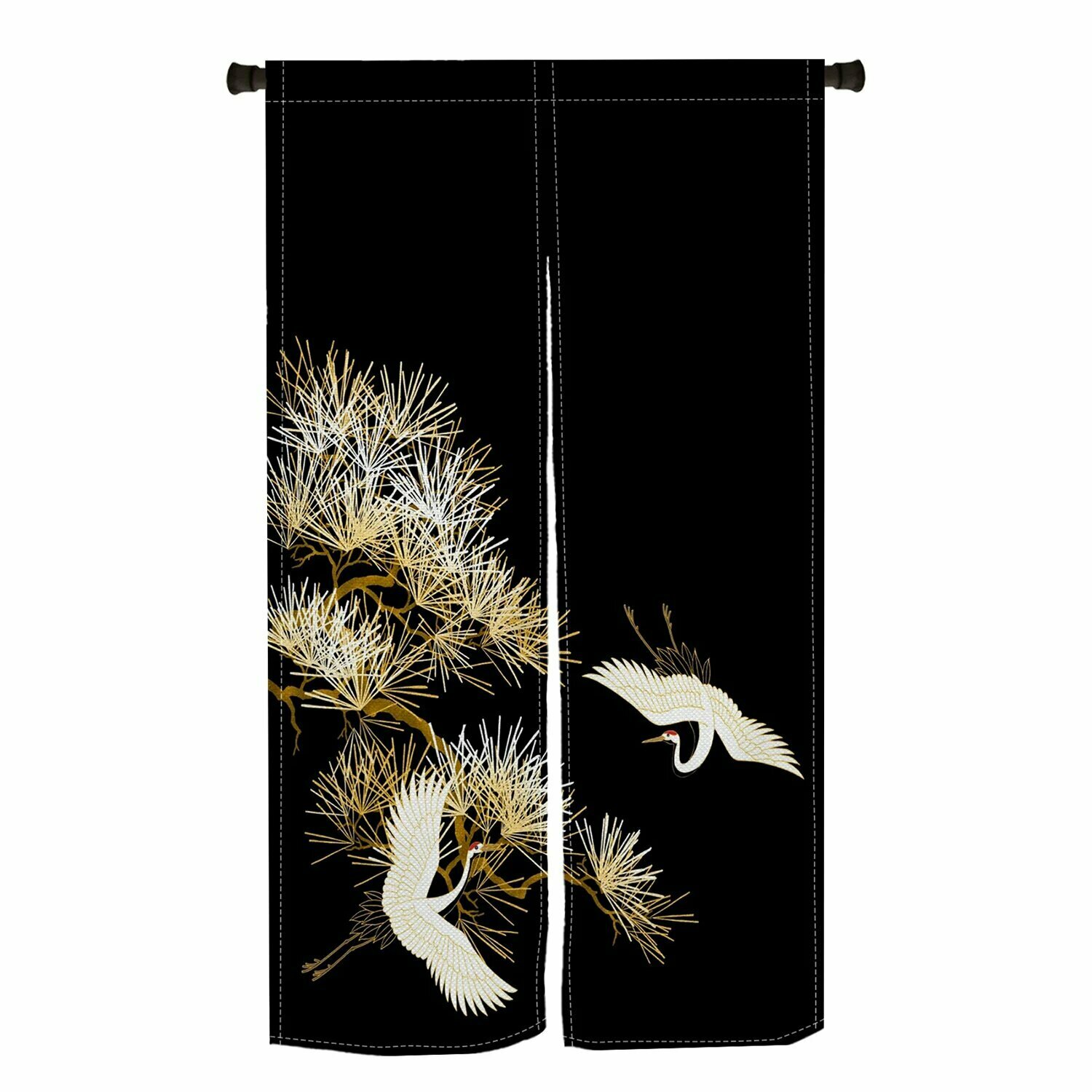 Черный золотой Noren штора 120x200cm, 2508493510