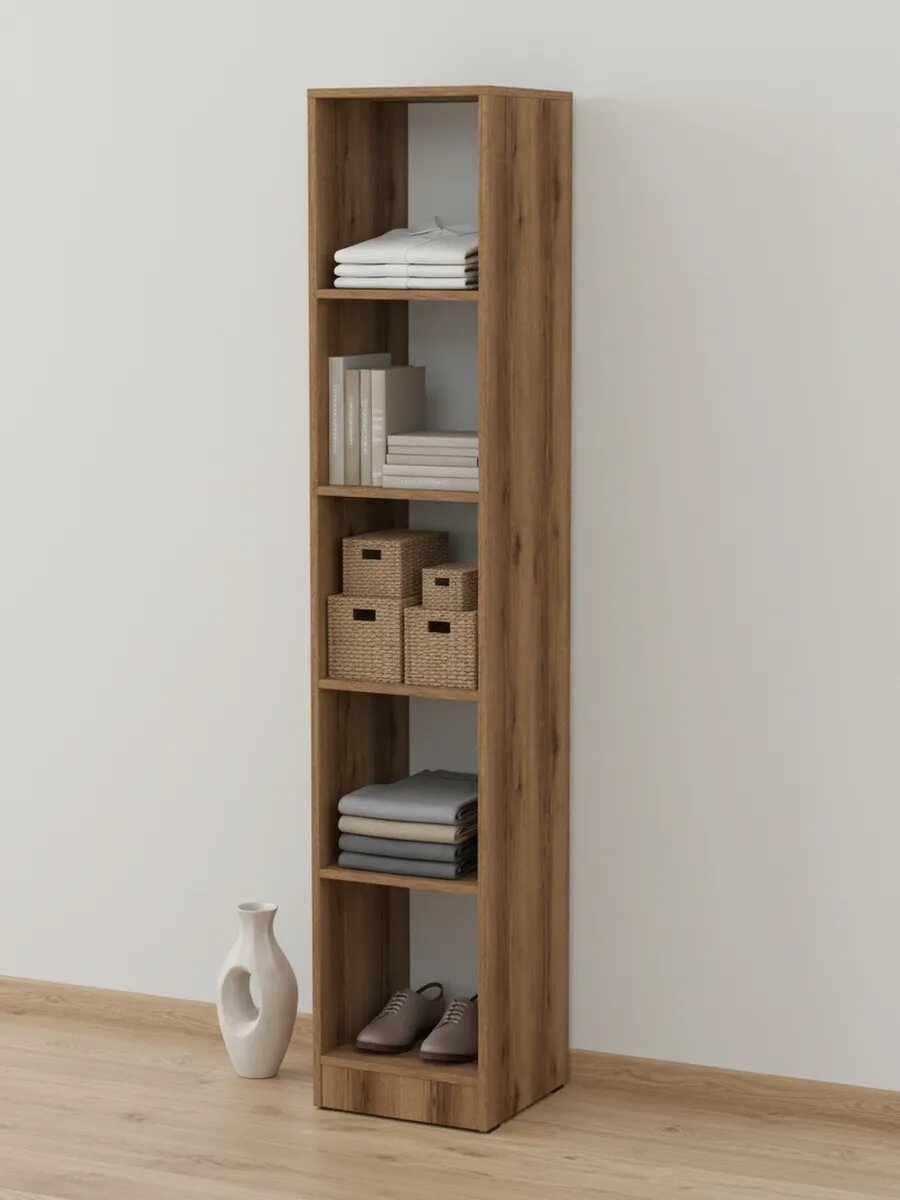 Шкаф пенал FRESTER распашной полками для одежды в спальню на балкон, от производителя