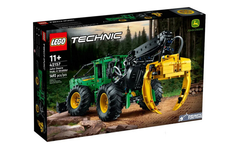 LEGO Technology Mechanical Set John Deere 948L II Timber Harvester Tractor Building Blocks 1495pcs 42157 null