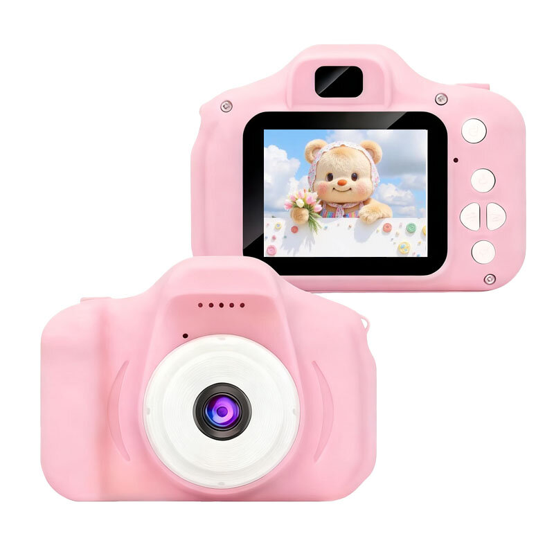 Детский фотоаппарат HEY CAT'S DIARY, розовый, 8GB