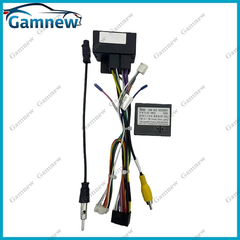 Gamnew автомобильный адаптер жгута проводов Canbus Box для Volkswagen Golf Beetle Lavida Touran Polo Passat Superb Yeti Octavia VW-RZ-08