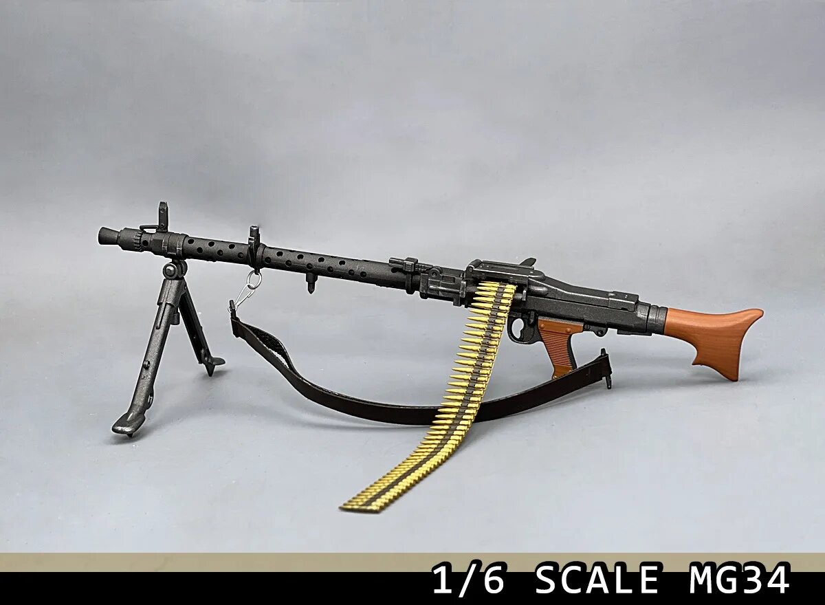 WWII Series 1/6 Scale MG42 MG34 Machine Gun PVC Toy